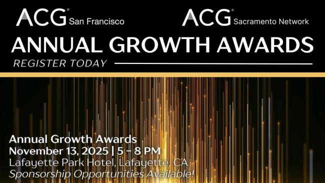 ACG SF | 2025 Annual Growth Awards | ACG San Francisco